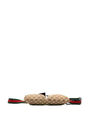 Gucci 2000-2015 Gg Canvas Web Double Pocket Belt Bag - Neutrals