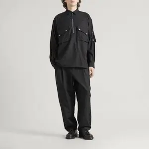 Comme Des Garçons Half Zip Micro Gingham Shirt