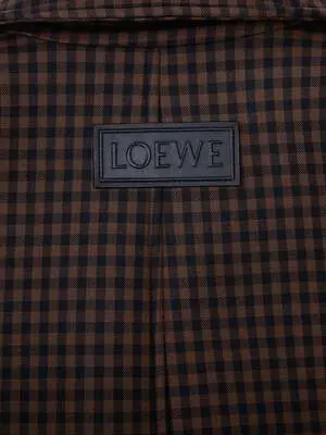 Loewe Wool Jacket With Checked Pattern