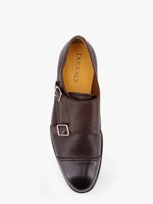DOUCAL'S Leather Doublebuckle Loafers