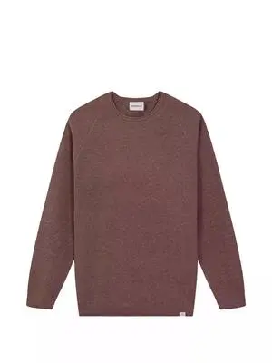 NOWADAYS Honeycomb-knit Raglan-sleeve Sweater - Red