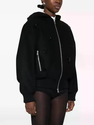 Simone Rocha Crystal-embellished Sailor-collar Jacket