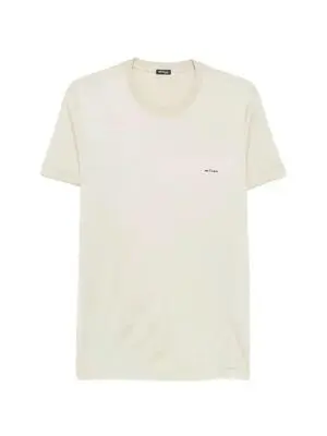 Kiton Logo-embroidered T-shirt - Neutrals