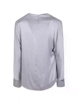 Max Mara Draped Silk Shirt