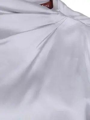 Max Mara Draped Silk Shirt