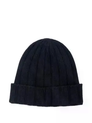 DANIELE FIESOLI Ribbed-knit Beanie Hat - Blue