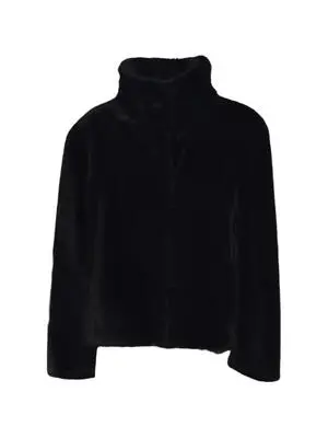 Max Mara High-neck Faux-fur Coat