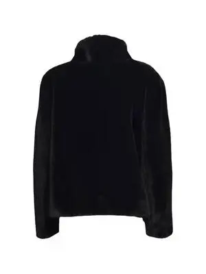 Max Mara High-neck Faux-fur Coat