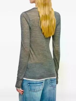 SEMICOUTURE Ellie Fine-knit Long-sleeve Sweater