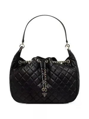 Guess Juliet Quilted Hobo Bag - Black