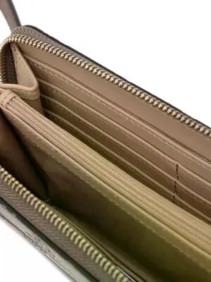Guess Carmella Logo-embossed Zip-around Wallet - Neutrals