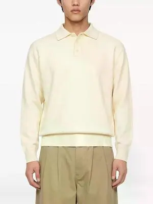 MANIFATTURE DEL NORD Long-sleeve Knitted Polo Shirt