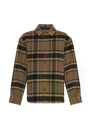 Moncler Check Wool Shirt Jacket