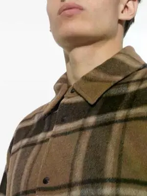 Moncler Check Wool Shirt Jacket