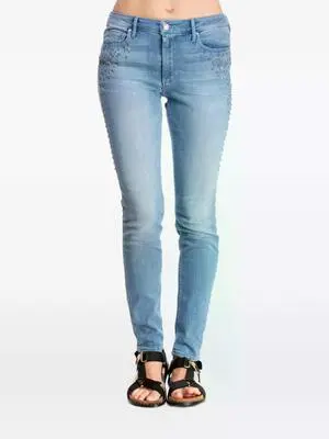 Black Orchid Jude Stud-embellished Skinny Jeans - Blue