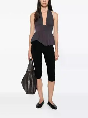 Gimaguas Dera Halterneck Peplum Top