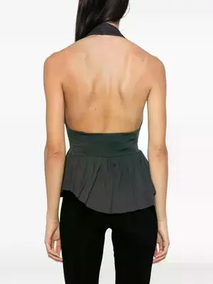Gimaguas Dera Halterneck Peplum Top
