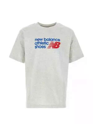 NEW BALANCE Athletics Premium Relaxed Chest Logo T-shirt - Grey