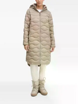 PEAK PERFORMANCE Quilted Hooded Jacket - Neutrals