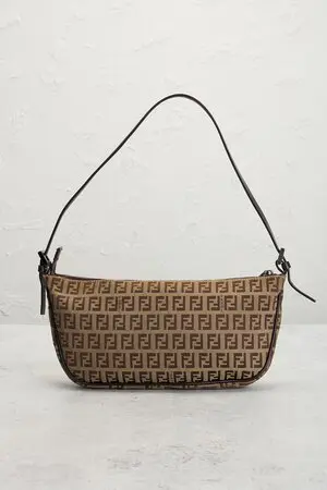Fendi Zucchino Pochette Shoulder Bag