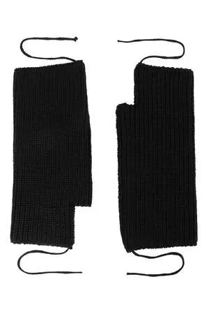 ANDREA YA AQOV Wool And Cashmere Gloves - Black