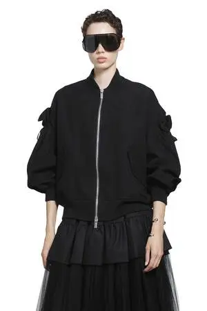 Noir Kei Ninomiya Cotton Bomber - Black