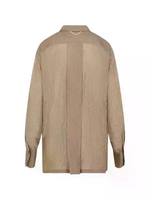 Carven Crinkled Silk Shirt