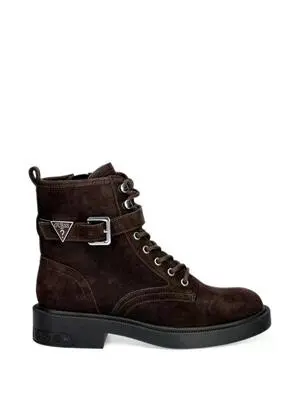 Guess Fellini Suede Boots - Brown