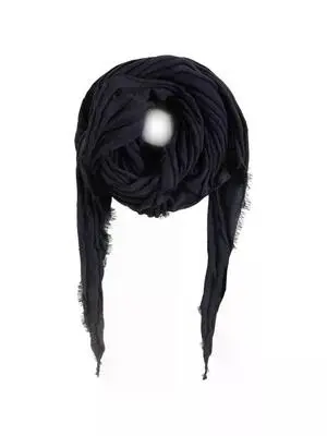HANNES ROETHER Geometric-pattern Frayed Scarf