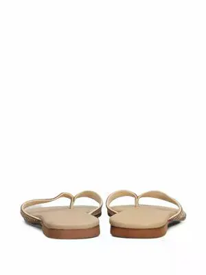 MC2 SAINT BARTH Crystal-embellished Flat Sandals