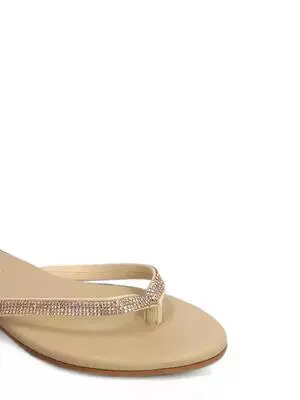 MC2 SAINT BARTH Crystal-embellished Flat Sandals