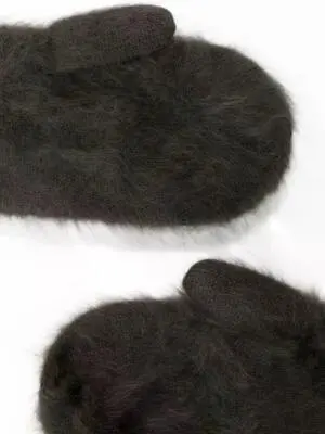 LISA YANG Brushed-knit Cashmere Mittens