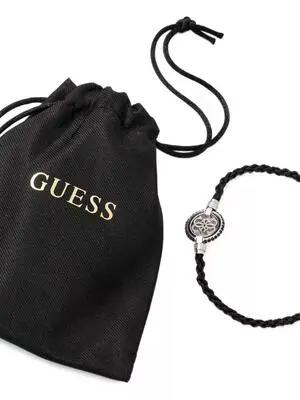 Guess Braided Logo-plaque Bracelets