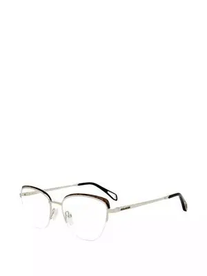 Zadig&Voltaire Tortoiseshell-effect Cat-eye Glasses - Silver