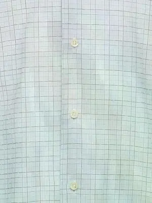 Ermenegildo Zegna Checkered Button-up Shirt - Blue