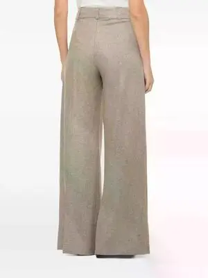 D.exterior Pleated Wide-leg Trousers