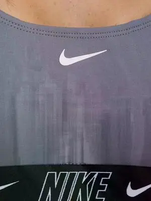 Nike Logo-print Racerback Bikini Top