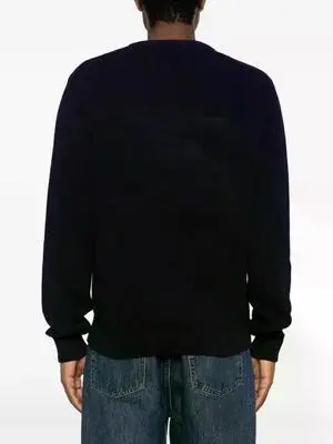 ARTE ANTWERP Logo-embroidered Ribbed-knit Sweater