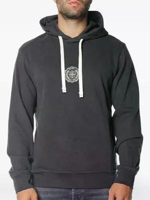 Armani Exchange Logo-patch Drawstring Hoodie - Grey