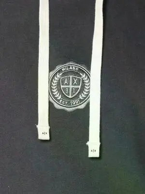 Armani Exchange Logo-patch Drawstring Hoodie