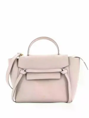 Celine Belt Bag Textured Leather Micro Satchel - Grey