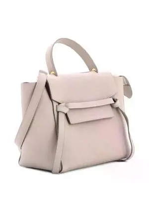 Celine Belt Bag Textured Leather Micro Satchel - Grey