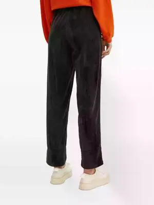 American Vintage Padow Corduroy Elasticated-waist Trousers - Black
