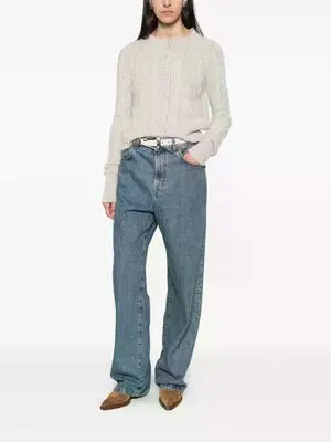 Ermanno Scervino Cable-knit Button-up Cardigan