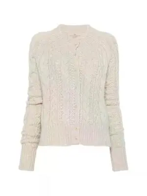 Ermanno Scervino Cable-knit Button-up Cardigan - Grey
