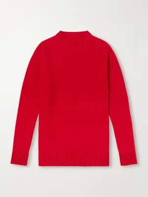 Anderson & Sheppard Super Soft Cashmere Sweater - Red