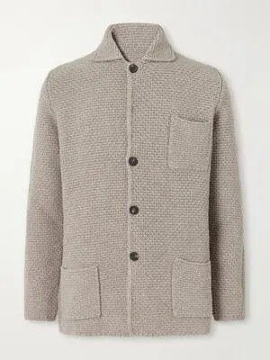 Anderson & Sheppard Merino Wool And Cashmere-blend Cardigan