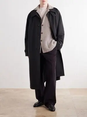 Anderson & Sheppard Merino Wool And Cashmere-blend Cardigan