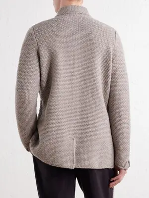 Anderson & Sheppard Merino Wool And Cashmere-blend Cardigan