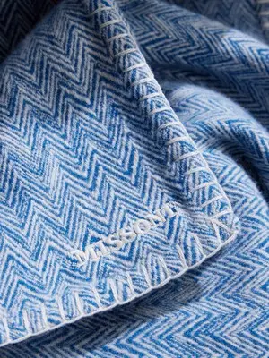 Missoni Camelia Striped Wool And Cashmere-blend Throw